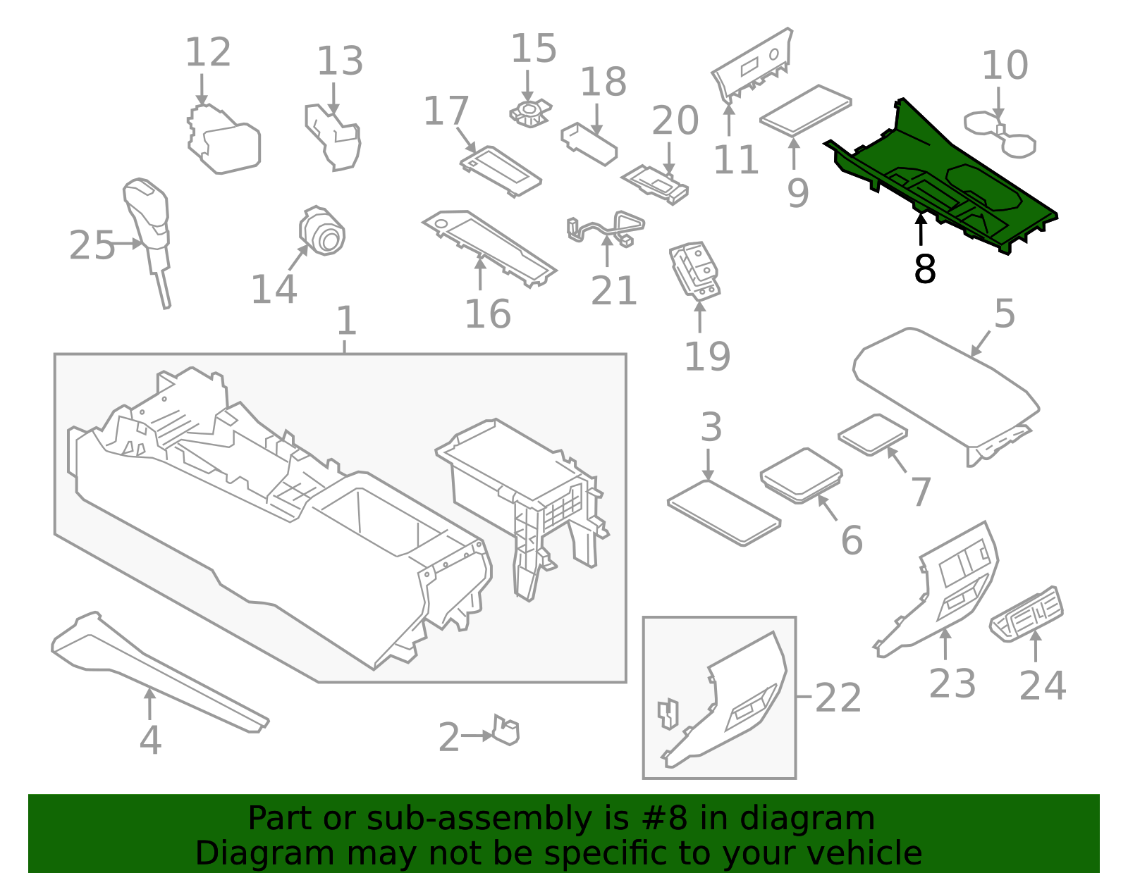 2019-2024 Nissan Trim Cover 26497-6CA0A | Team Nissan Inc.