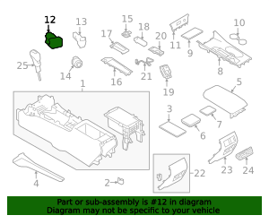 2019-2025 Nissan Hazard Switch 25290-6CA0A | TascaParts.com