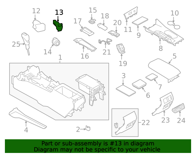 2019-2020 Nissan Altima Power Outlet 25331-6CA0A | TascaParts.com