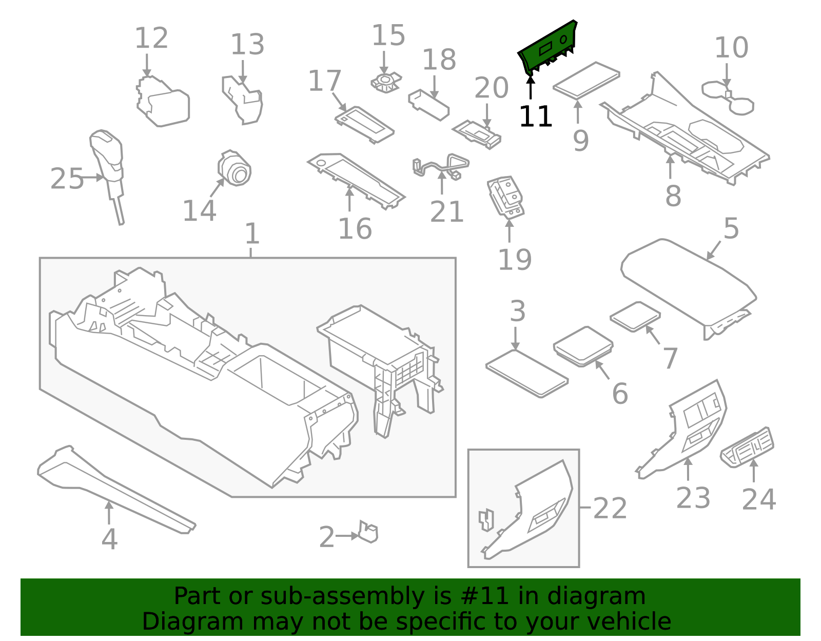 96988-6CA1A - 2019-2025 Nissan Altima - Switch Panel | World OEM Parts ...