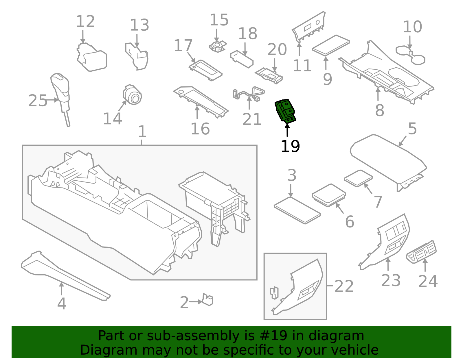2018-2025 Nissan Switch 25175-6CA0A | Nissan Parts Central