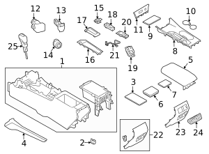 2019-2024 Nissan Shift Knob 34910-6CB2A | OEM Parts Online