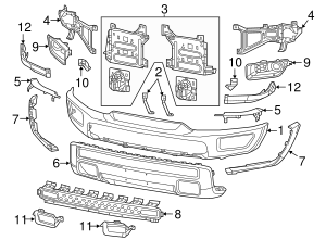 2015-2020 Ram Bumper Bracket 68271506AB | TascaParts.com