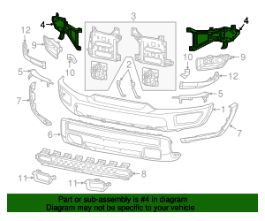 2015-2022 Ram Bumper Bracket Kit 68271501ac | TascaParts.com