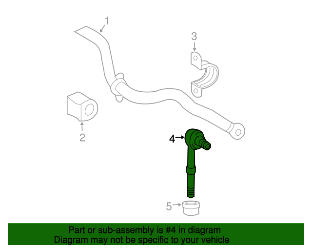 2006-2018 Toyota RAV4 Stabilizer Link 48830-0R010 | Toyota Parts Center