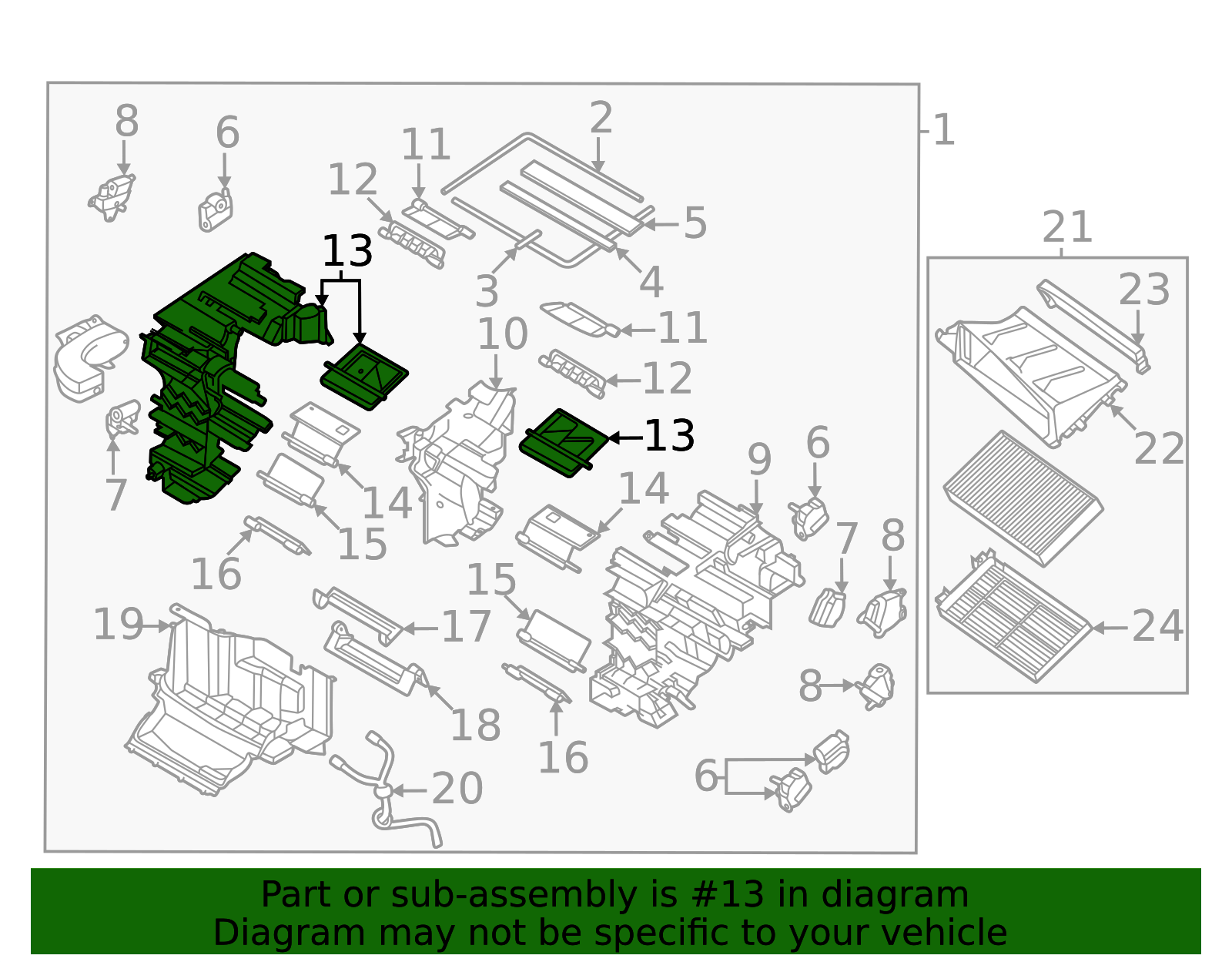 97145-T1000 - HVAC Blend Door 2021-2025 Genesis | AutoNation Parts