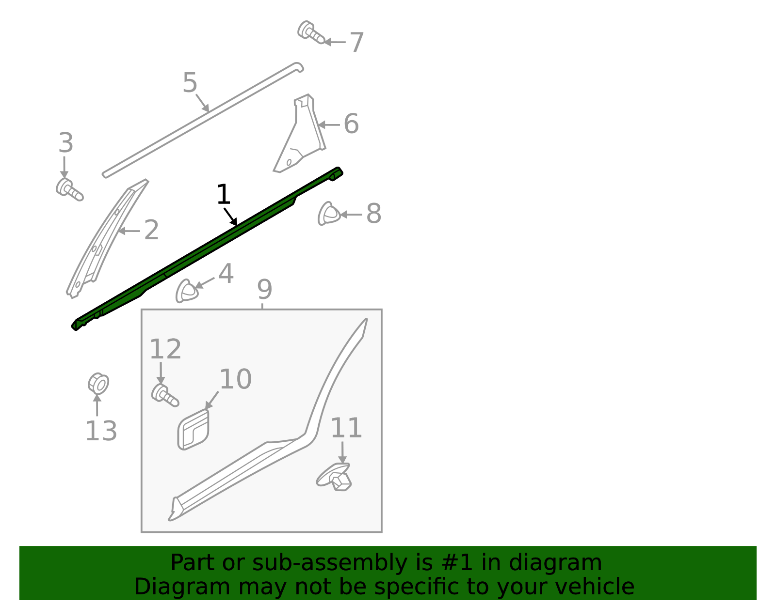 83210-R5011 - Belt Molding 2021-2023 Kia Sorento | Kia.Parts Store