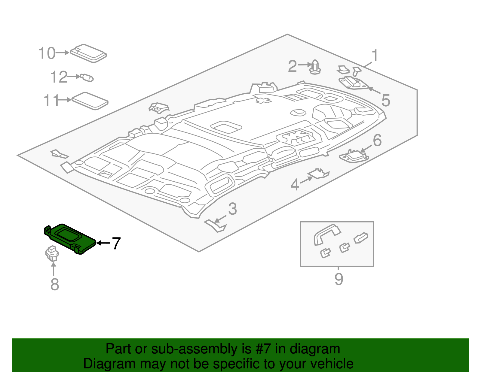 OEM 2016 Honda CR-V Sun-Visor 83280-T0A-A21ZB | Honda Automotive Parts