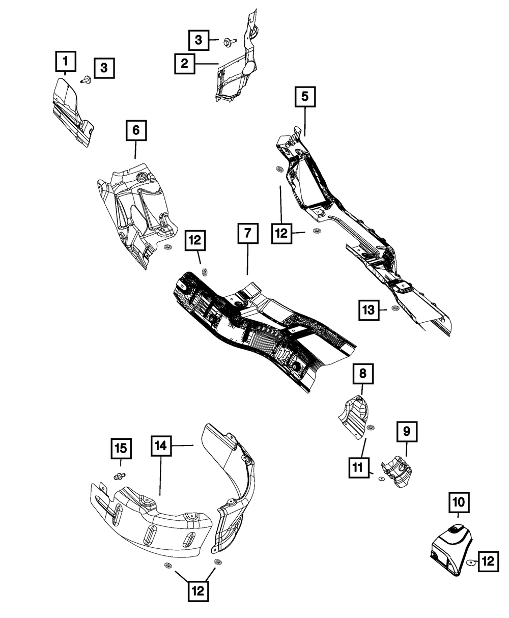 2011-2025 Mopar Heat Shield 68069895AC | Miracle Mopar