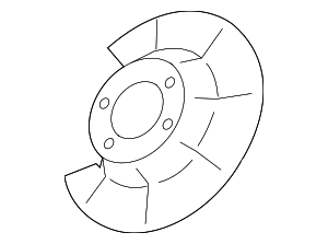 2007-2016 Volvo S80 Backing Plate - Driver's Side (LH) 30793433 ...