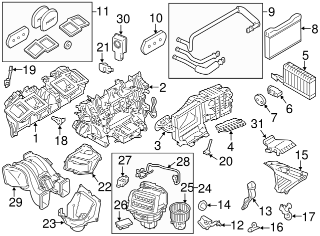 64119241194 - 2010-2019 BMW AC & Heater Assembly (64-11-9-241-194 ...