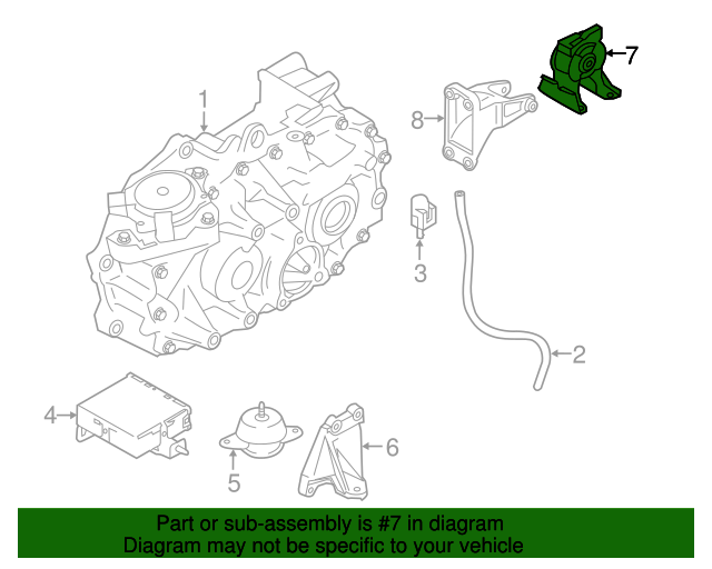 2013-2020 Nissan Leaf Rear Mount 11320-3NF0A | QuirkParts