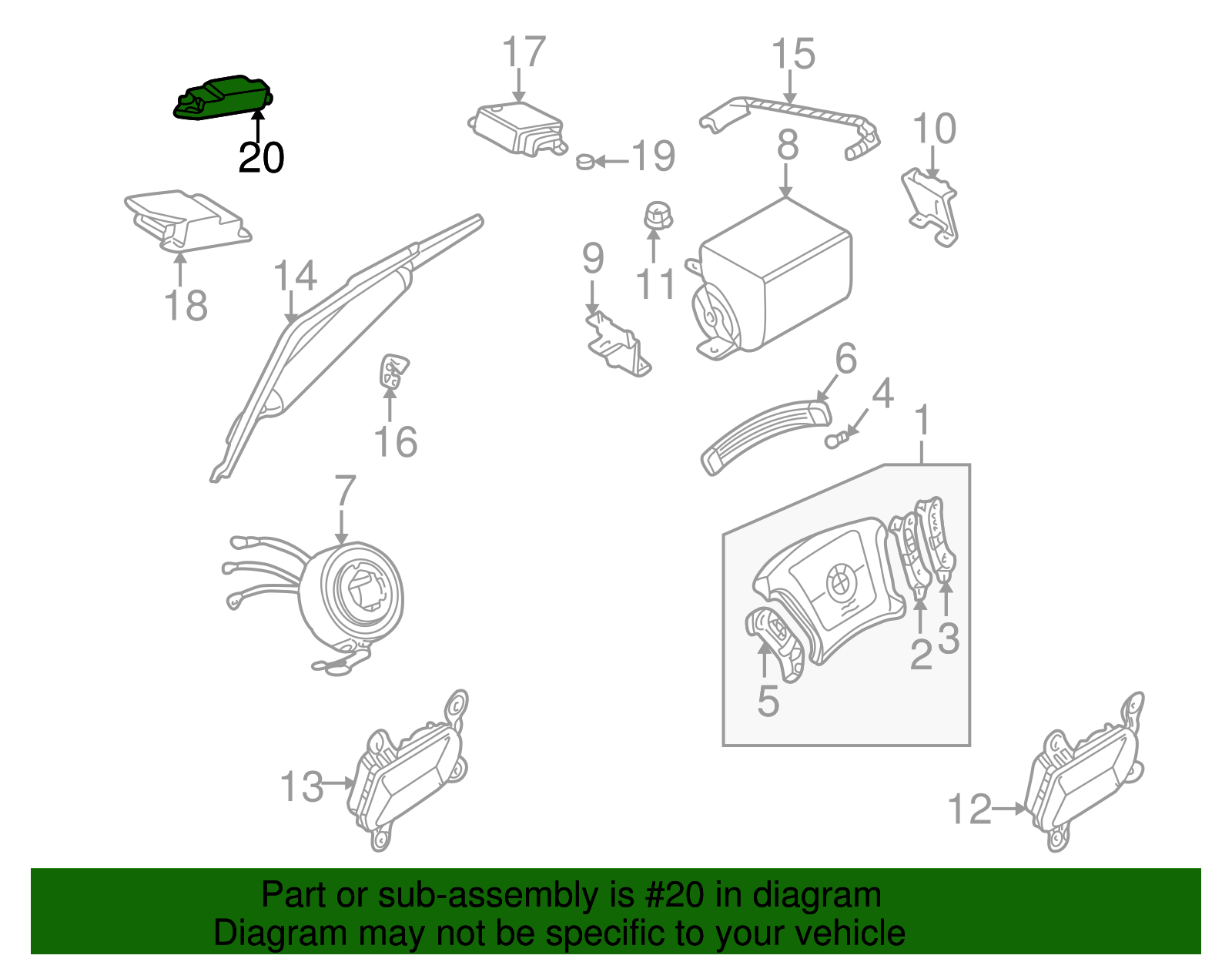 65-77-6-902-054 - Side Impact Sens 1996-1999 BMW | BMW Mini Parts Depot