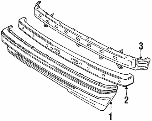 Bumper & Components - Front for 1998 Chevrolet Tracker | GMPartsNow