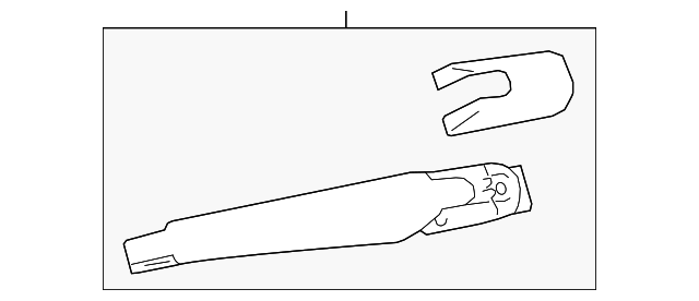 Genuine Toyota Back Glass Wiper Arm (Rear) part# 85241-0R030 for 2013 ...