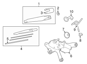 2013-2018 Toyota RAV4 Back Glass Wiper Blade (Right, Rear) 85242-42040 ...