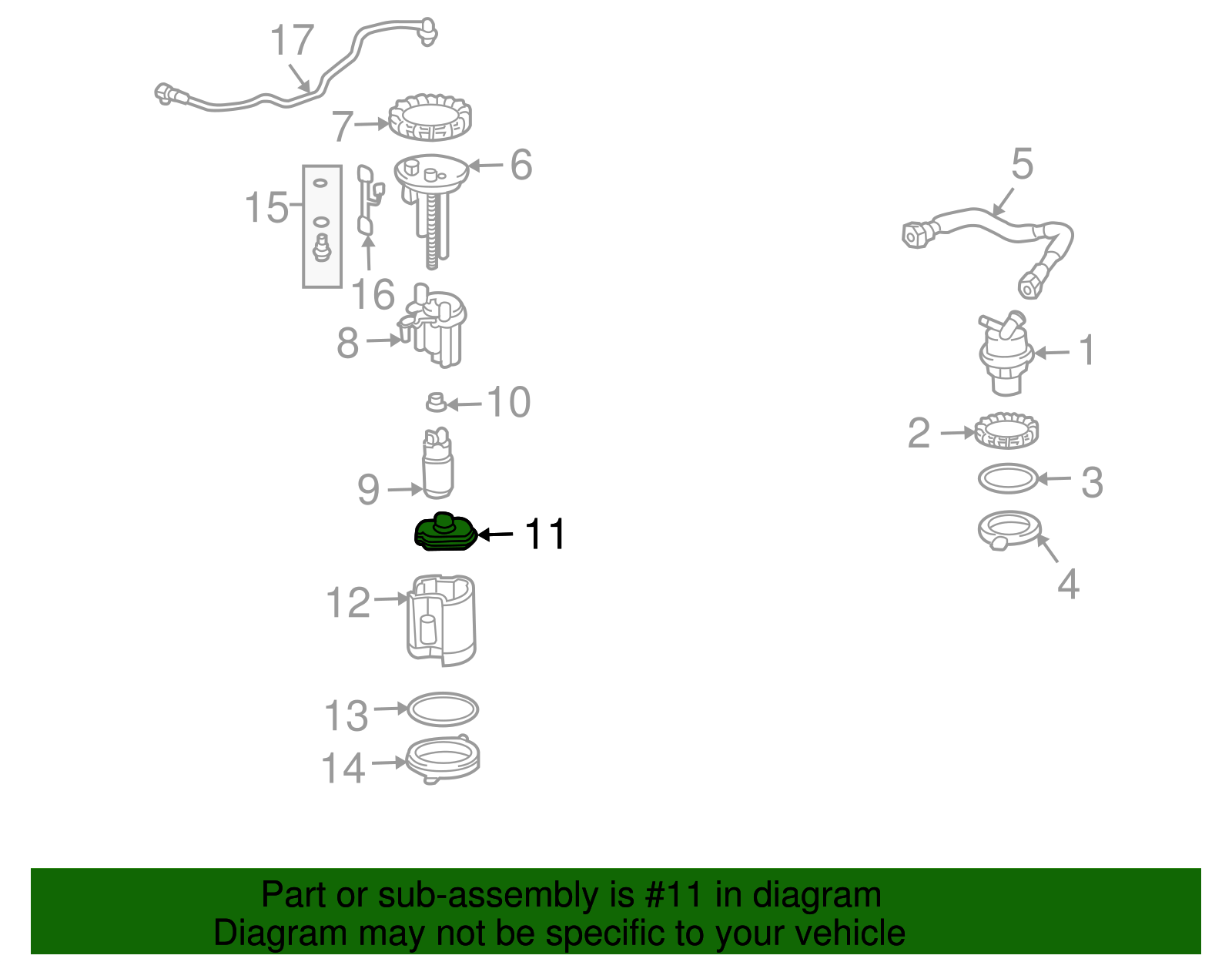 2003-2006 Lexus Fuel Filter 23217-50100 | OEM Parts Online