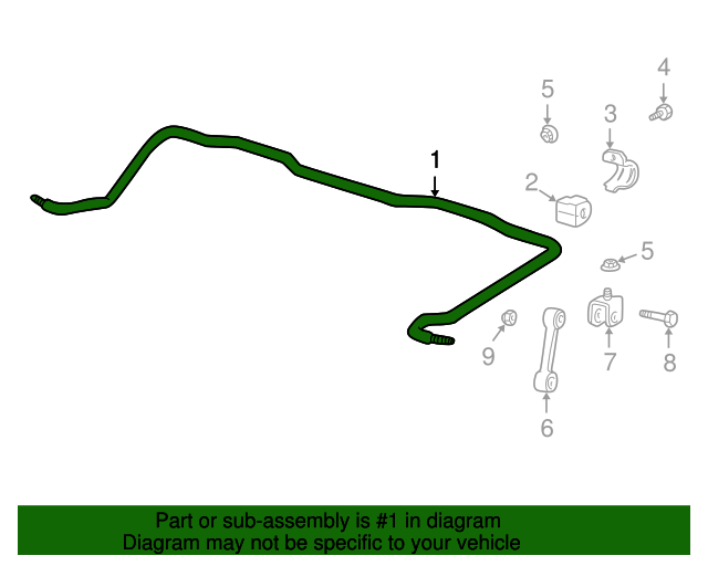 Genuine BMW 33-55-1-094-367 | Stabilizer Bar | FREE Shipping on Most ...