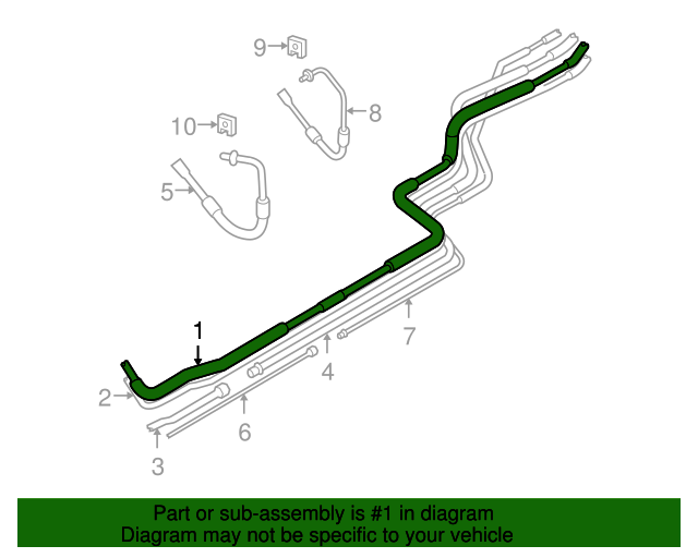 Genuine OEM Ford Part - Water Pipe AC2Z-18696-A | Genuine OEM Ford ...