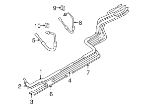 Genuine OEM Ford Part - Heater Hose BC2Z-18472-BA | Genuine OEM Ford ...