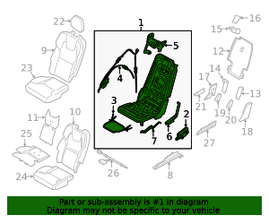 32206288 - Folding Seat Release Cable - 2016-2020 Volvo XC90 | Volvo ...