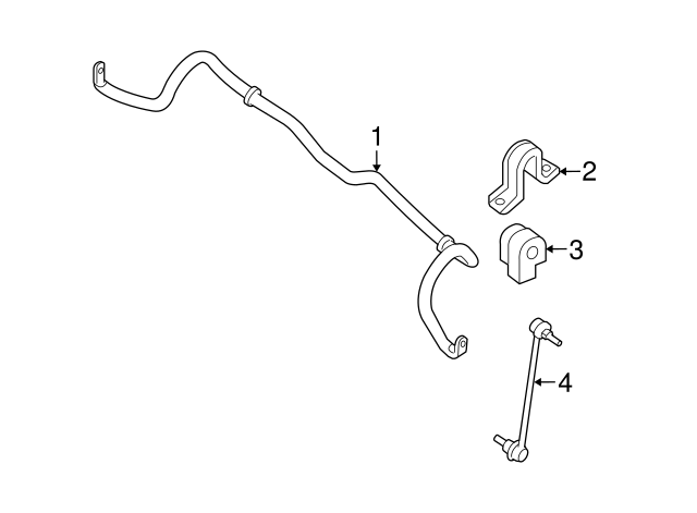 2008-2015 Nissan Stabilizer Bar 54611-JM00B | OEM Parts Online