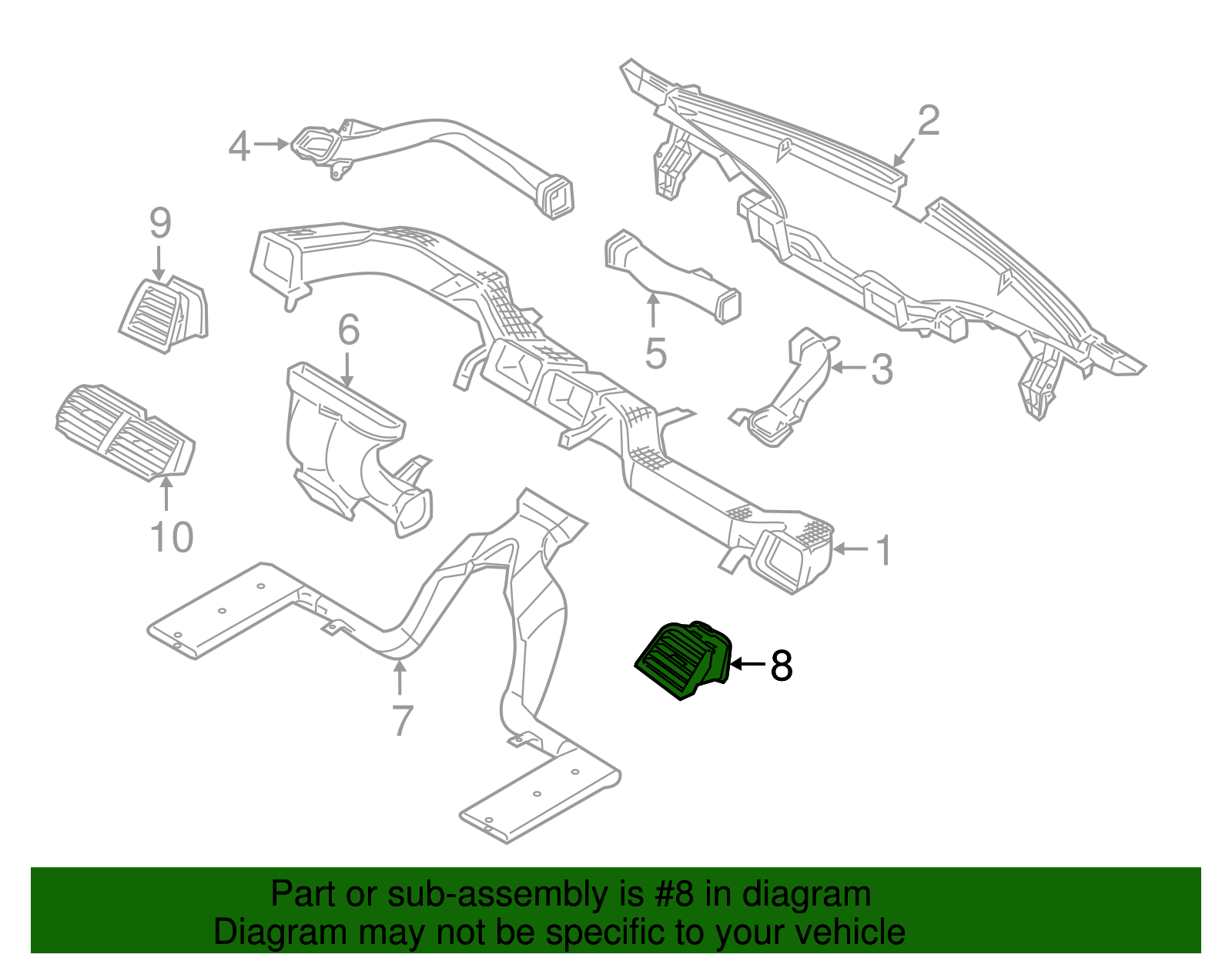 2016-2019 Ford Police Interceptor Utility Louver FB5Z-19893-AE | Ford ...