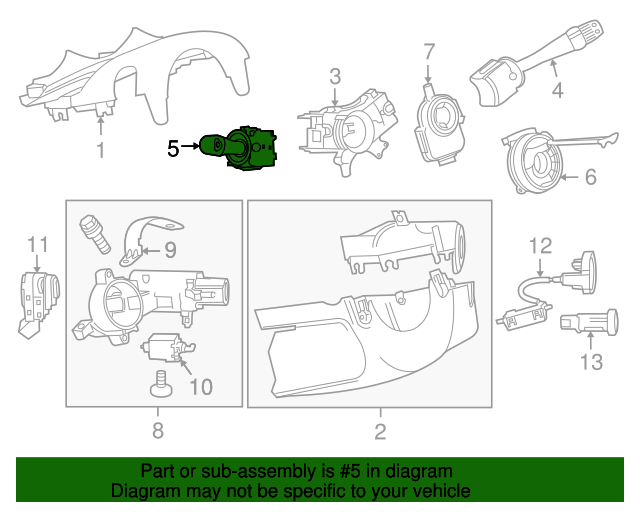 2011-2019 GM Switch (Replaces Part Number 20941129 84545435 GM ...
