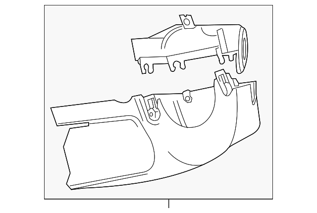 2012-2016 Chevrolet Jet Black Instrument Panel Steering Column Lower ...