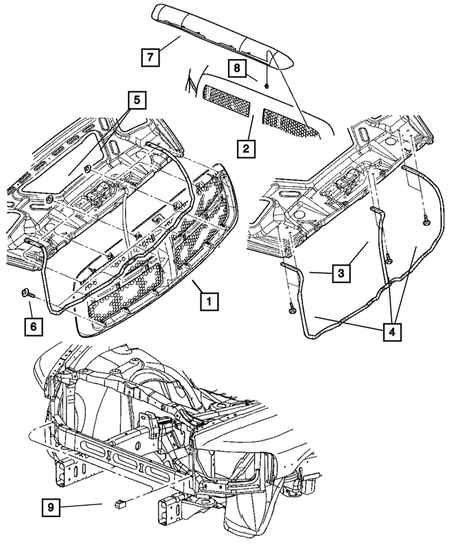 2006-2007 Dodge Ram 1500 Radiator Grille 5JY10ARHAF | Mopar Estores
