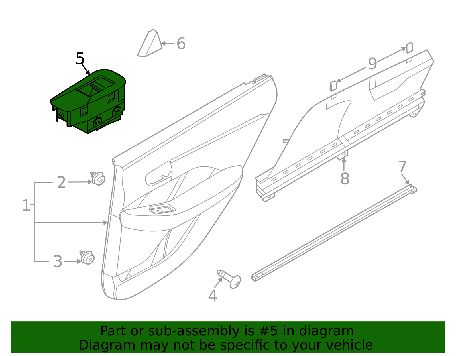 2024-2025 Hyundai Sonata Window Switch 93580-L1005-REY | OEM Parts Online
