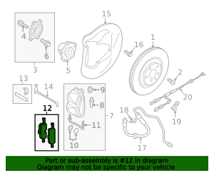 8W0-698-151-BB - Brake Lining Front 2017-2023 Audi | Audi OEM Parts