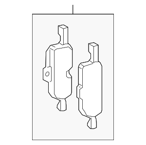 8W0-698-151-BB - Brake Lining Front 2017-2023 Audi | Audi OEM Parts
