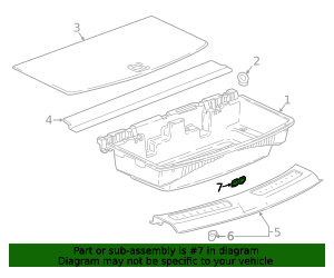 2018-2020 Buick Enclave Sill Panel Cover 23349232 | GMPartsDirect.com