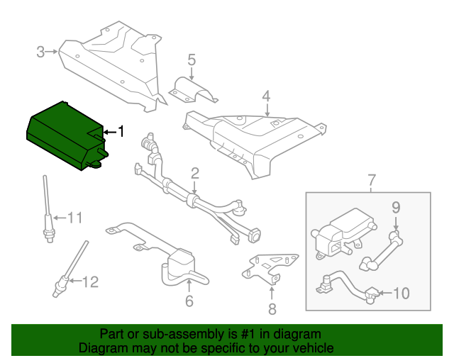 2011-2013 Subaru Forester Vapor Canister 42035SC000 | Subaru Parts Store