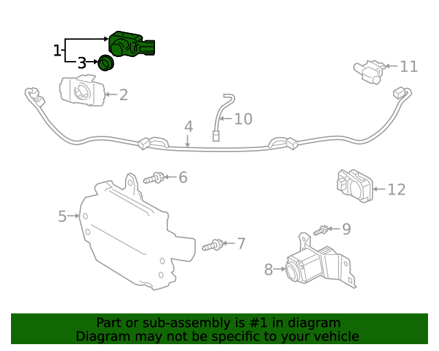 2018-2023 Lexus Sensor 89341-06070-C3 | OEM Parts Online