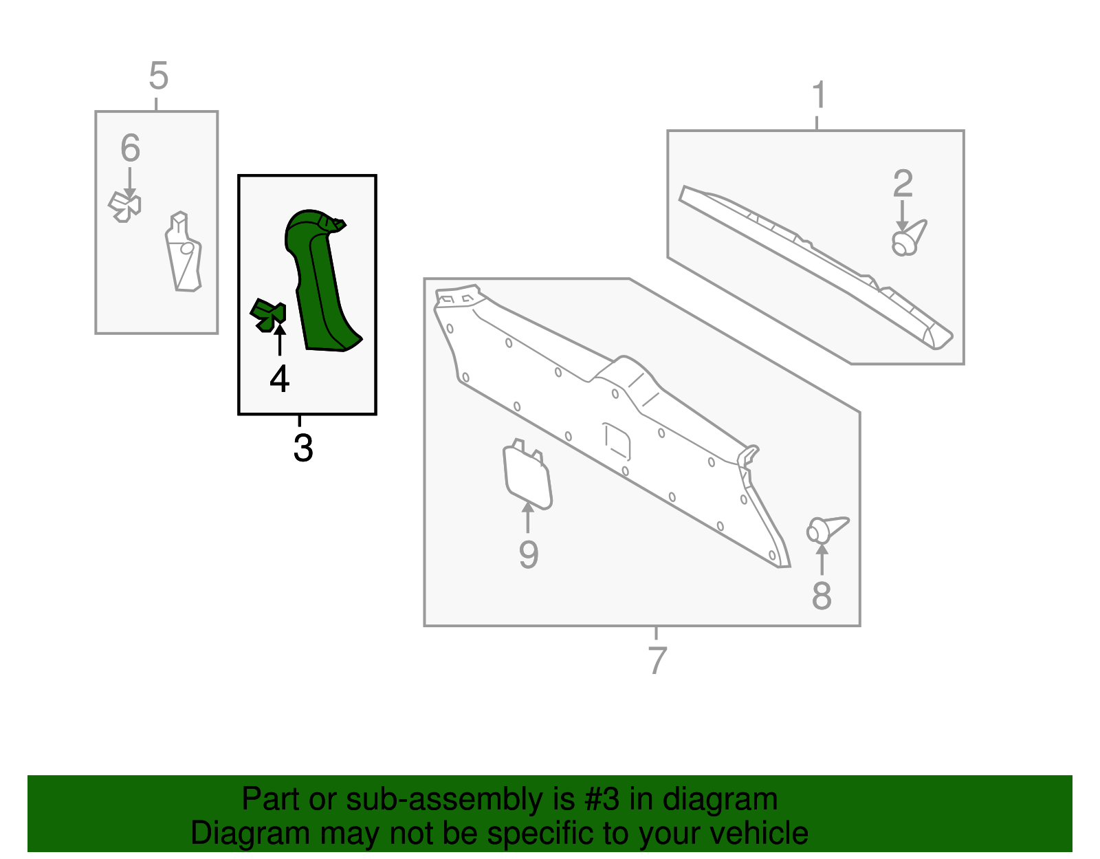 67938-60111-B0 - High-Quality Liftgate Trim for 2008-2015 Lexus LX570 ...