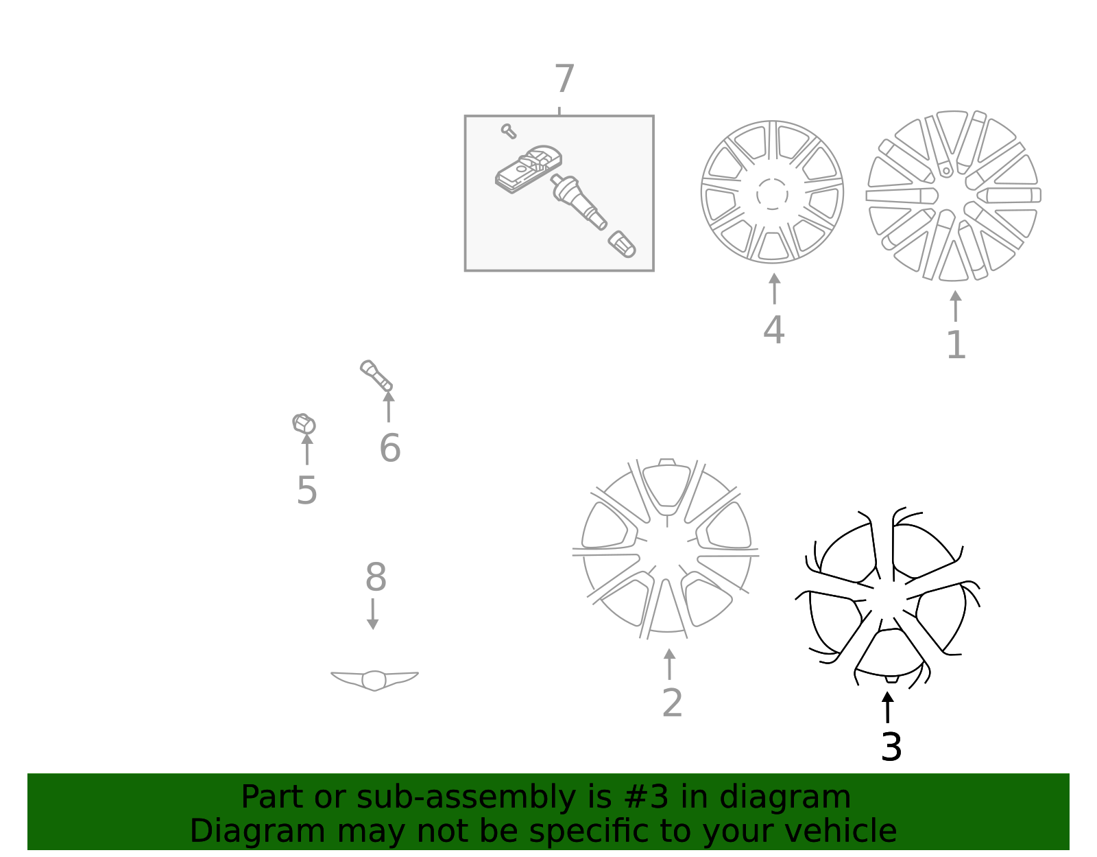 Hyundai - 52910-G9230 - Wheel Assembly Aluminum(Front) - 2021 Genesis ...
