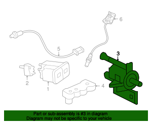 2006-2007 GM Vapor Canister Purge Solenoid 12597566 | GMPartsDirect.com