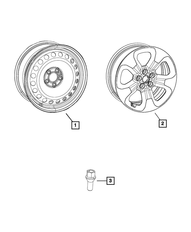 2016-2022 Ram ProMaster City Wheel Lug Stud 68320140AA | Mopar eStore