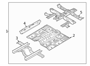 65100-R5010 - Floor Pan Assembly 2021-2023 Kia Sorento | Kia.Parts Store
