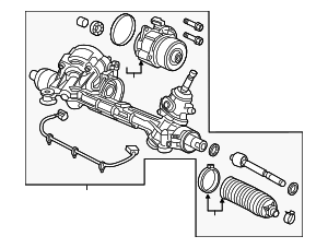 53620-TXM-A11 - Rack Assembly, Power Steering (Eps)(Service) - 2019 ...