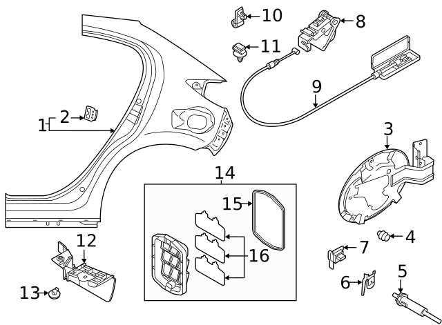 77035-WB004 - Release Cable - 2020 Toyota Yaris | OEM Genuine Toyota Parts