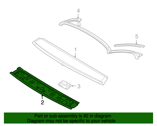 9466243 - Header Reinforced - 2006-2013 Volvo C70 | Volvo OEM Parts Direct