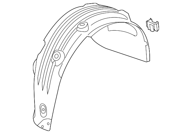 Genuine Wheelhouse Liner for 2013-2018 Hyundai Santa Fe Sport | Part ...