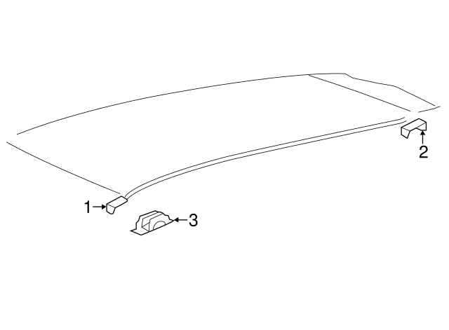 75554-0E060 - Drip Molding - 2014-2019 Toyota Highlander | nashuatoyota