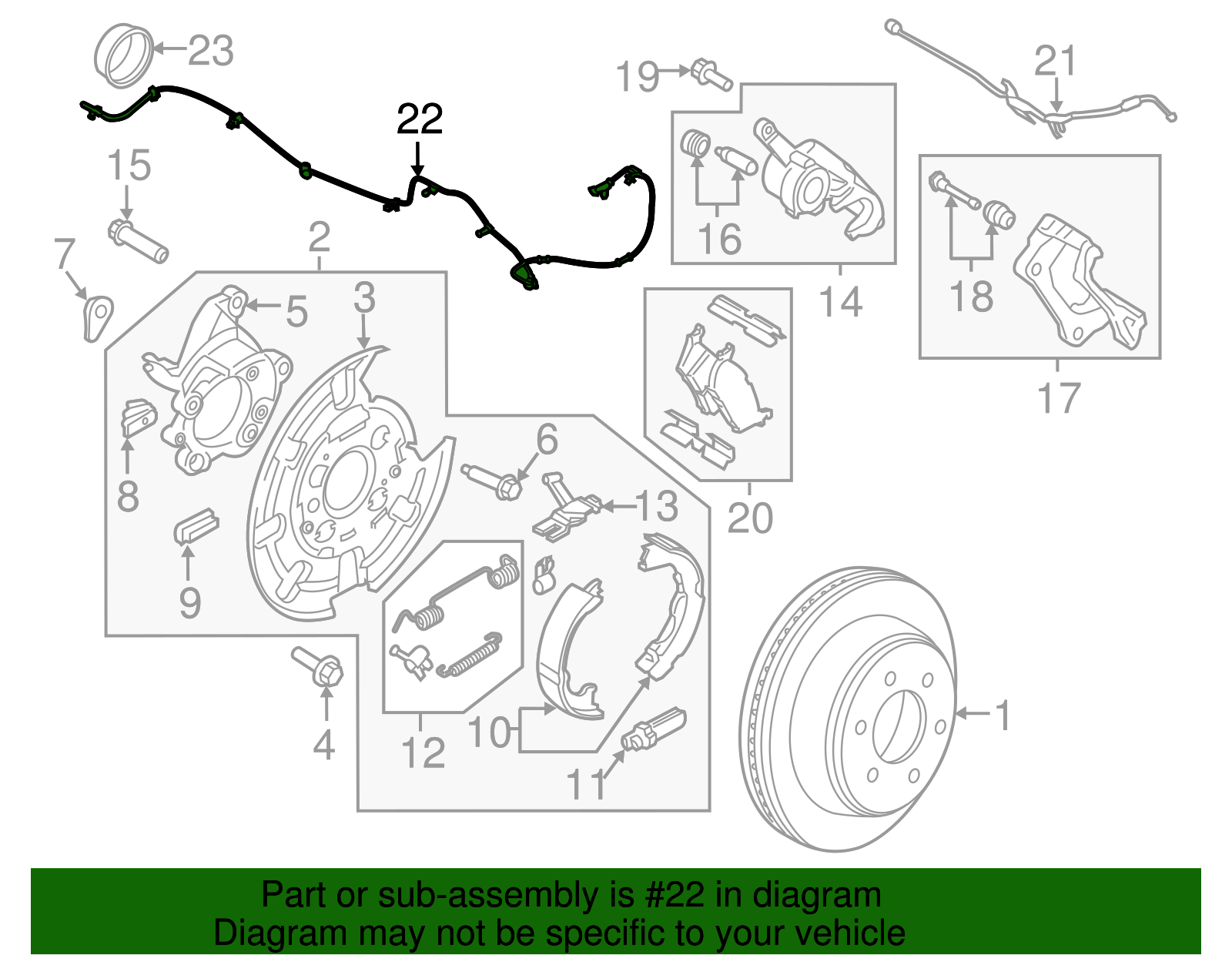 JL3Z-2C190-D - Rear Speed Sensor 2015-2020 Ford F-150 | Big 3 Auto Parts