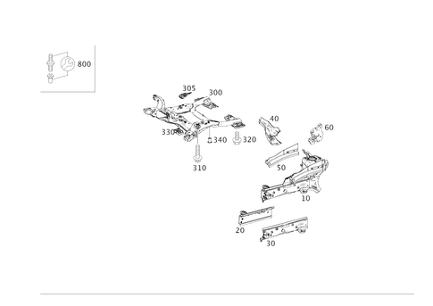 Wheelhouse, Front Subframe for 2014 Mercedes-Benz B Electric Drive ...
