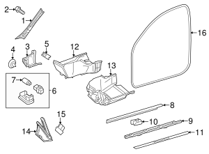 2012-2015 Mercedes-Benz C 63 AMG® Sill Plate 204-680-47-35 | MB OEM Parts
