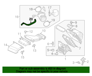 26710-3C351 - Breather Tube 2011-2023 Kia | Kia.Parts Store